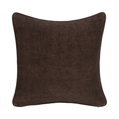 Click here for Ashley Luxe Stonewashed Linen Throw Pillow  Chocol... prices