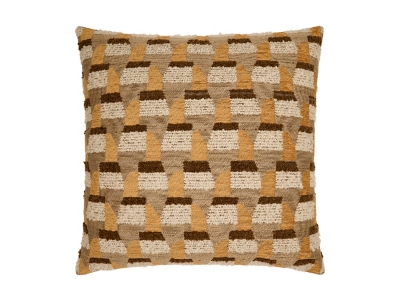 Click here for Ashley Luxe Nubby Block Pattern Throw Pillow  Hone... prices