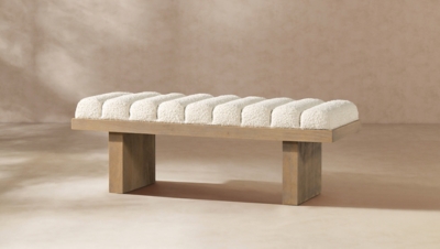 Click here for Jennifer Taylor Home Bella Accent Bench  Ivory/Whi... prices