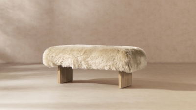 Click here for Jennifer Taylor Home Leda Sheepskin Fur Accent Ben... prices