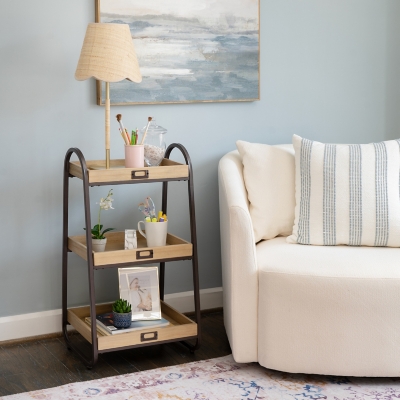 Click here for Linon Cleera 3 Shelf Bath Stand  Natural prices