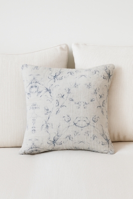 Click here for Storied Home Floral Decorative Throw Pillow  Blue prices