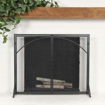 Click here for Bayberry Lane 39 x 32 Fireplace Screen  Black prices