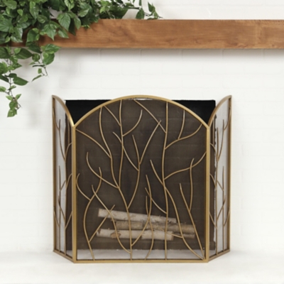 Click here for Bayberry Lane 25 x 31 Fireplace Screen  Brass prices