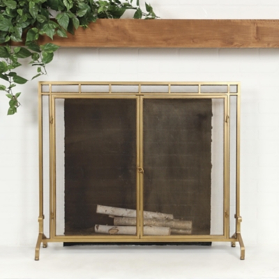 Click here for Bayberry Lane 39 x 34 Fireplace Screen  Gold prices