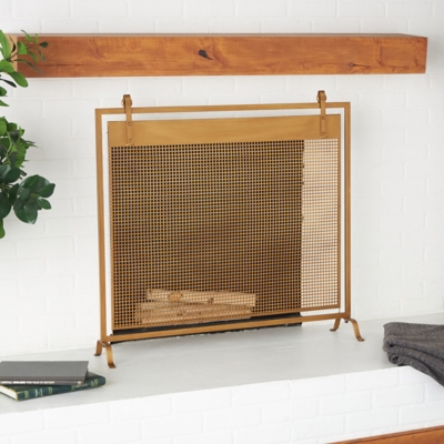 Click here for Bayberry Lane 38 x 36 Fireplace Screen  Gold prices