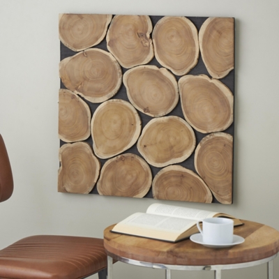 Click here for Bayberry Lane Wood Slab Wall Decor  Brown prices