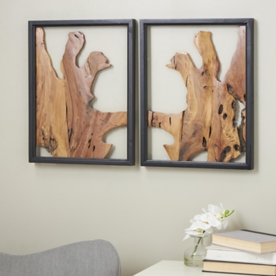 Click here for Bayberry Lane Handmade Wall Decor (Set of 2)  Brow... prices