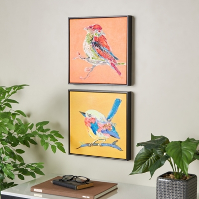 Click here for Bayberry Lane Bird Wall Art 12 x 13 (Set of 2)  Mu... prices
