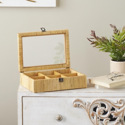 Click here for Bayberry Lane Decorative Jewelry Box with Tempered... prices