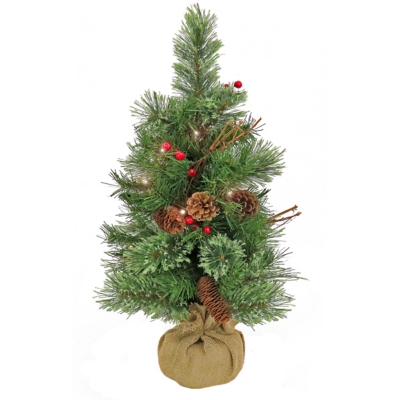 National Tree Company 2' Glistening Small Pine Artificial Christmas ...
