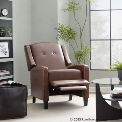 Click here for LumiSource Stanley Manual Recliner  Brown prices