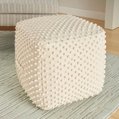 Click here for Nourison Lifestyle Outdoor Pouf  Ivory prices