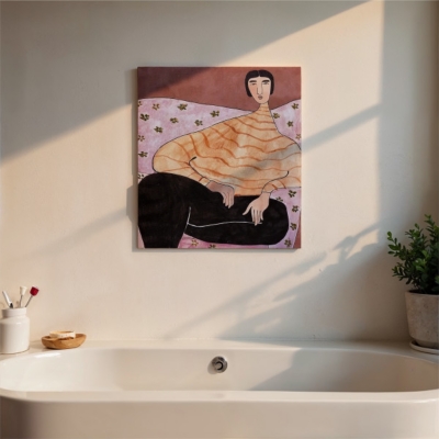 Click here for Storied Home Sitting Figure Wall Art 20 x 18  Mult... prices