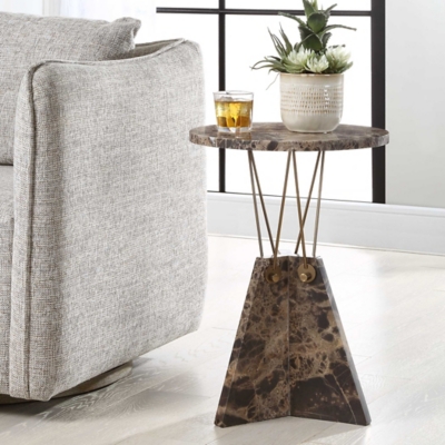 Click here for Uttermost Levitate Accent Table  Brown prices