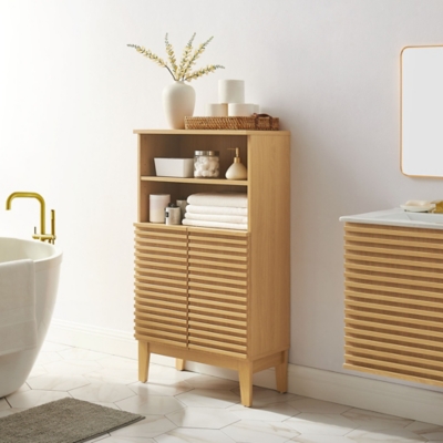 Click here for Modway Render Bathroom Storage Cabinet  Oak prices