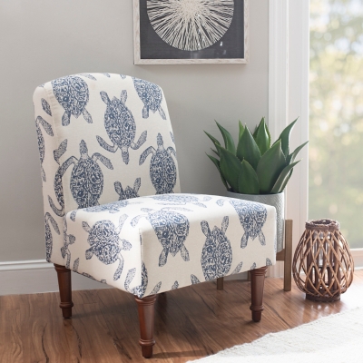 Click here for Linon Conroe Accent Chair  Blue prices