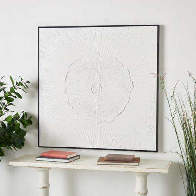 Click here for Bayberry Lane Textured Floral Framed Wall Art 40 x... prices