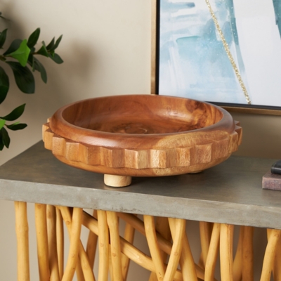 Click here for Bayberry Lane Decorative Bowl with Peg Leg  Brown prices