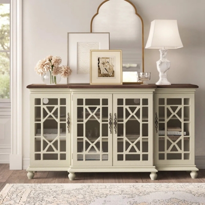 Click here for Linon Mastro 72 Accent Cabinet  Cream prices