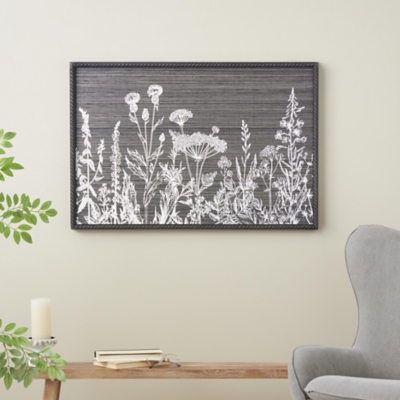 Click here for Bayberry Lane Floral Wall Art 36 x 25  Black prices