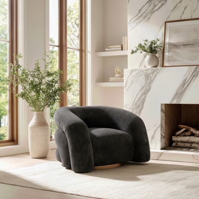 Click here for Erika Home Havn Accent Chair  Black prices