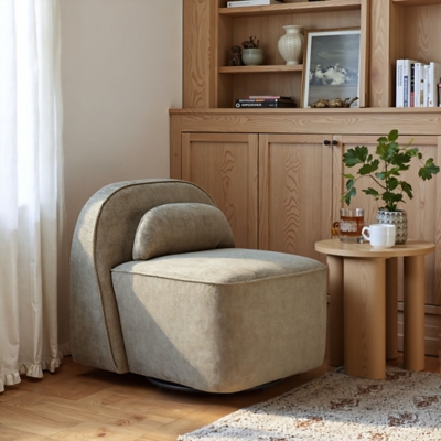 Click here for Erika Home Kakao Swivel Chair  Olive Brown prices