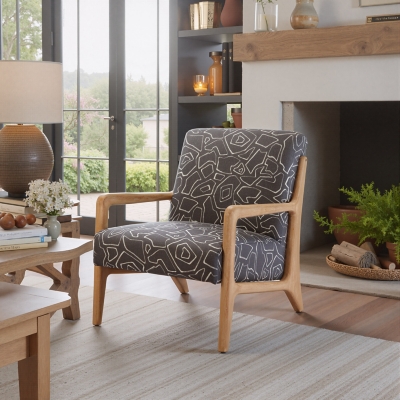 Click here for Erika Home Runa Accent Chair  Gray/Natural prices