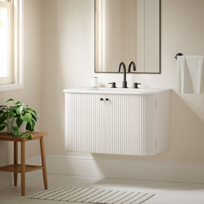 Click here for Modway Zia 30 Wall-Mount Bathroom Vanity Set  Ivor... prices