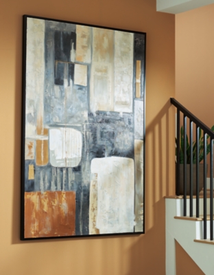 Click here for Howford Abstract Canvas Wall Art  Brown/Black/Gray prices