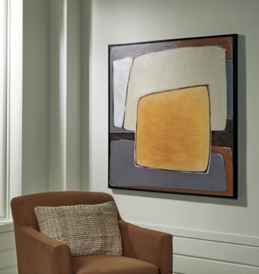 Click here for Actman Abstract Canvas Wall Art  Cream/Brown/Gray prices