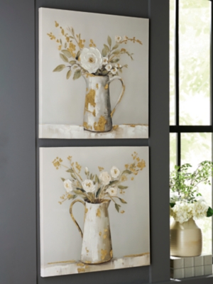 Click here for Amoryville Wall Art Set (Set of 2)  Taupe/Green/Go... prices