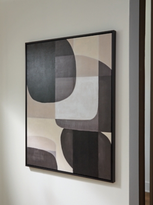 Click here for Kesleigh Abstract Canvas Wall Art  Black/White prices