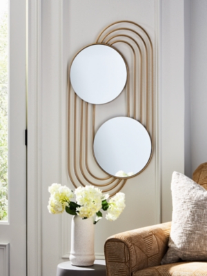 Click here for Warrenley Accent Mirror  Gold Finish prices