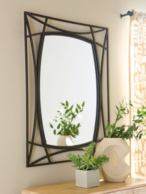 Click here for Freenville Accent Mirror  Black prices