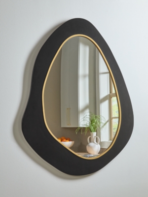 Click here for Kierlock Accent Mirror  Black/Gold Finish prices