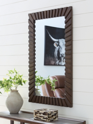 Click here for Advin Accent Mirror  Dark Brown prices