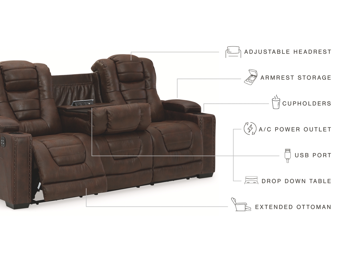 Owner s Box Dual Power Reclining Sofa