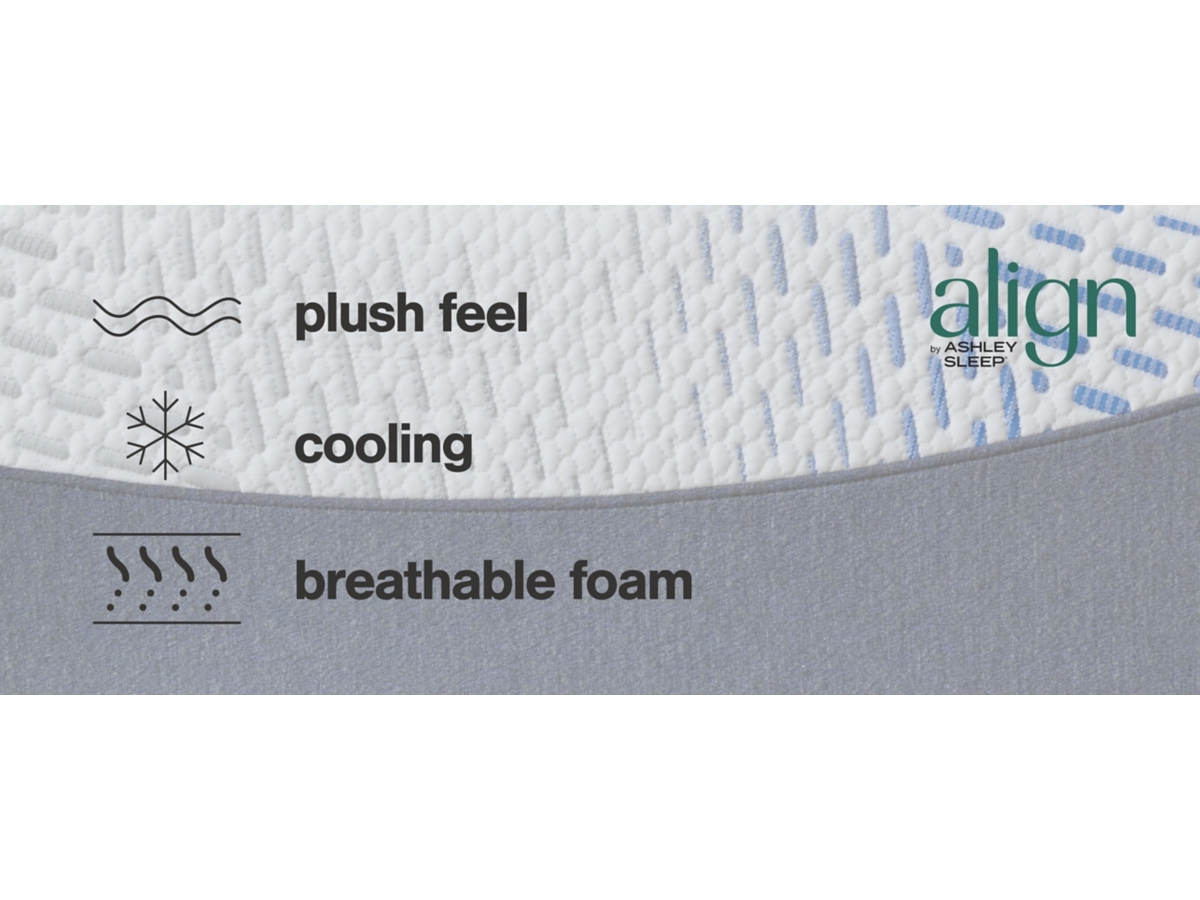 Ashley Sleep Align Plush Gel Latex and Memory Foam King Mattress Ashley Sleep Align Plush Gel Latex and Memory Foam King Mattress