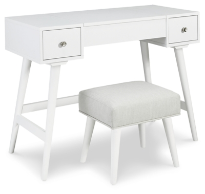 Thadamere Vanity Set with Stool | Ashley