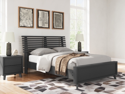 Click here for Danziar Slat Panel Bed with Framed Panel Footboard... prices