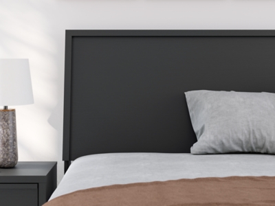 Click here for Danziar Full Panel Headboard  Black prices