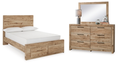 Click here for Hyanna Full Panel Storage Bed with Mirrored Dresse... prices