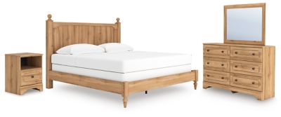 Click here for Galletyn King Panel Bed with Mirrored Dresser and... prices