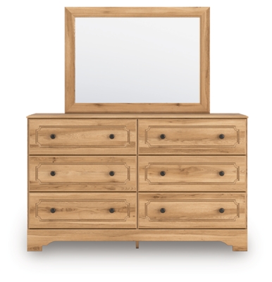 Click here for Galletyn Full Panel Bed with Mirrored Dresser  War... prices