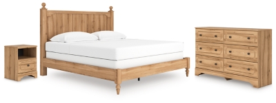 Click here for Galletyn King Panel Bed with Dresser and Nightstan... prices