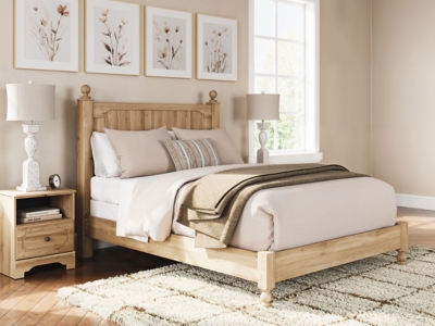 Click here for Galletyn Queen Panel Bed  Warm Brown prices