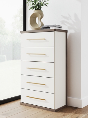 Click here for Mazilar Chest of Drawers  Brown/White prices