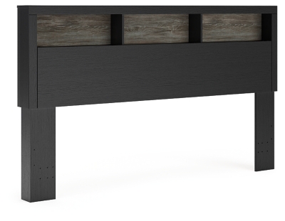 Click here for Jonnifer Lighted King Bookcase Headboard  Black/Gr... prices