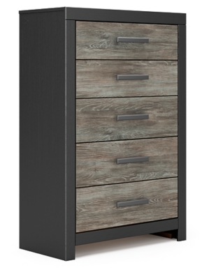 Click here for Jonnifer Chest of Drawers  Black/Gray prices